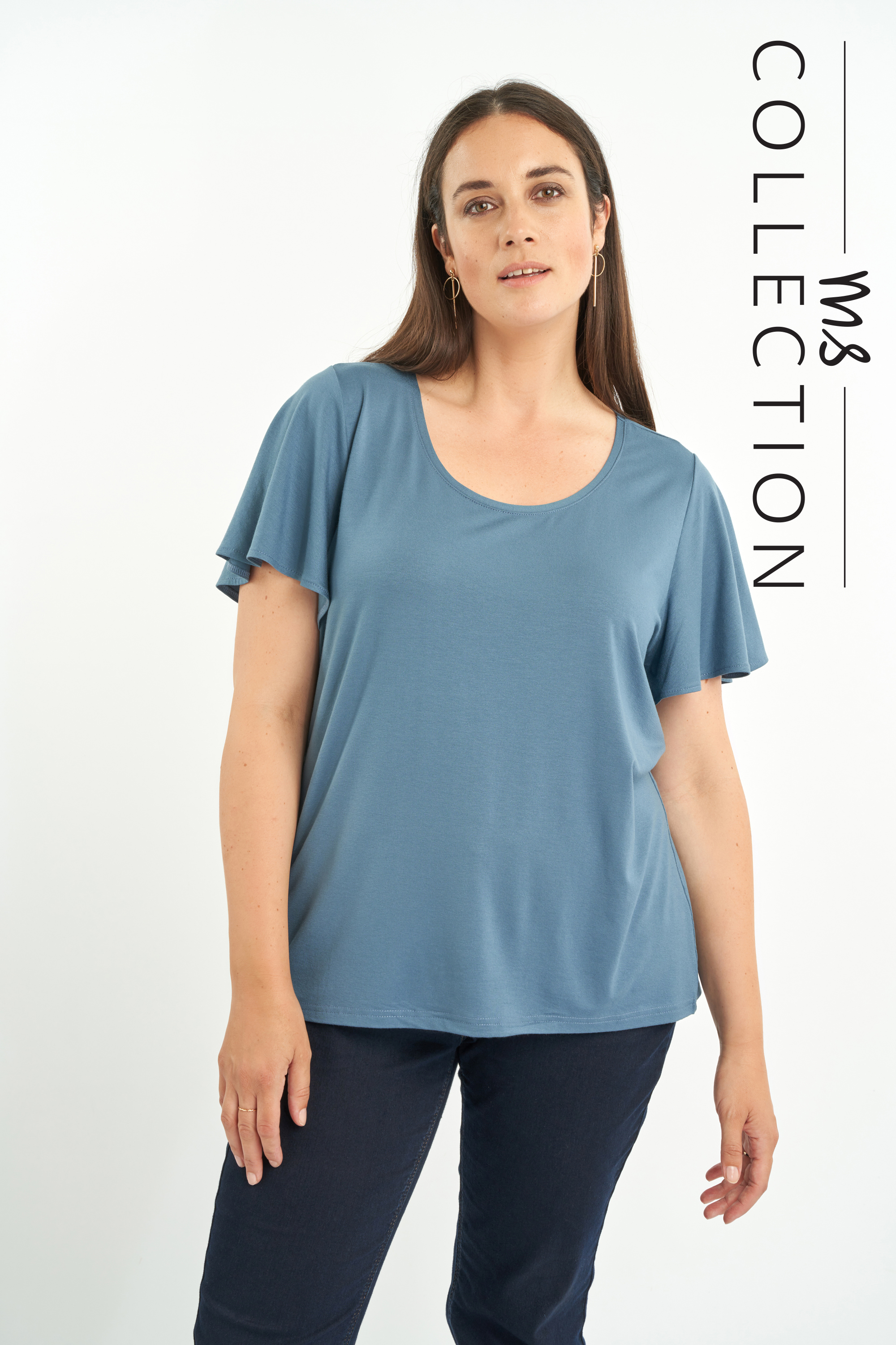 Mujeres Top con mangas con volantes | MS Mode